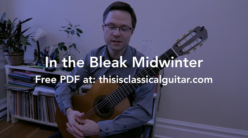 In the Bleak Midwinter for Guitar - Free PDF Sheet Music or Tab | This ...