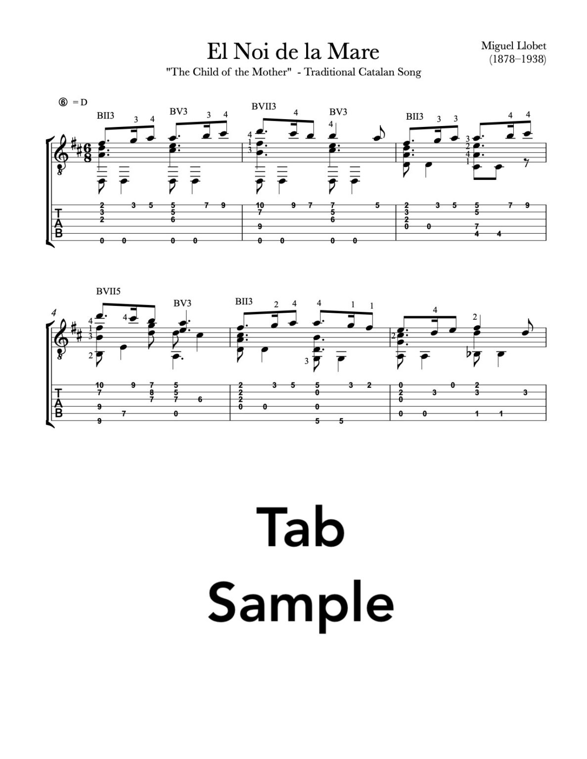 El Noi de la Mare by Llobet for Classical Guitar | This is Classical Guitar