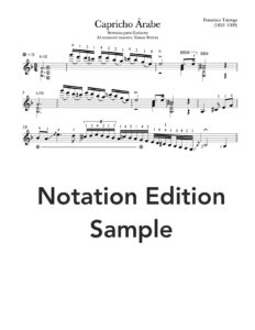 Capricho Arabe by Tarrega - Sheet Music and Lesson for Classical Guitar ...