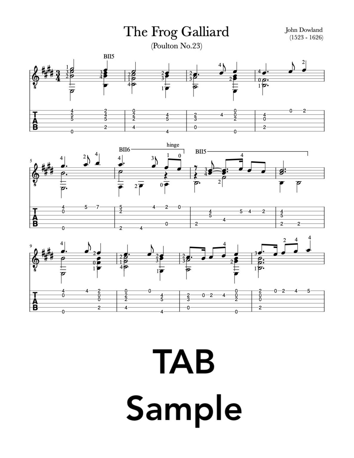 The Frog Galliard by Dowland (PDF Sheet Music & Lesson)| This is ...