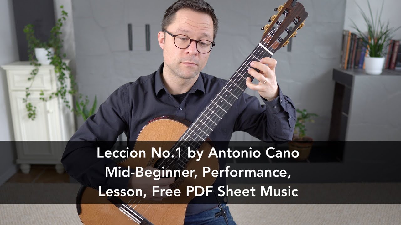 Leccion No.1 by Cano (Beginner, Free PDF) | This is Classical Guitar