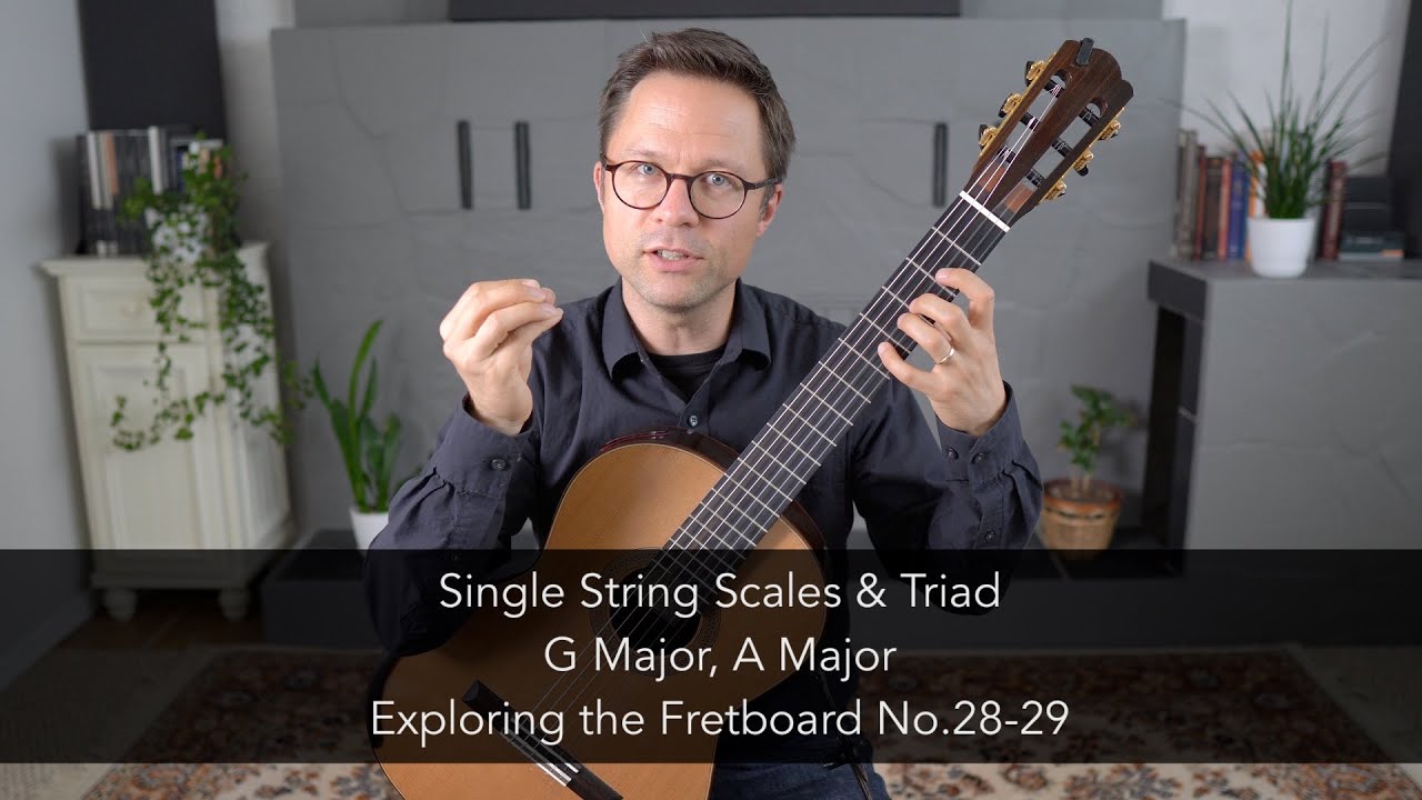 Exploring the Fretboard No.28-29: Single String Scales and Triads ...