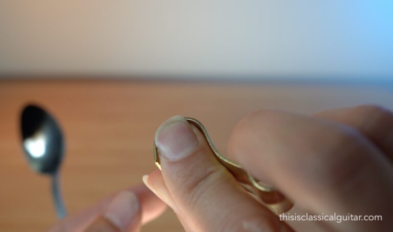 How to Shape Your Nail with a Hot Spoon for Classical Guitar | This is ...
